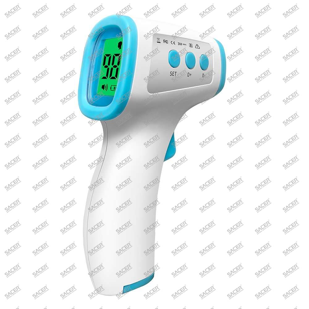 3 Colors Backlight Baby Adults Non-contact Digital Infrared Thermometer